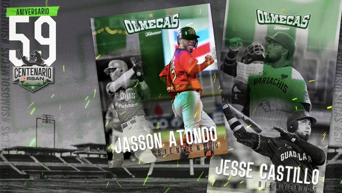 Jesse Castillo y Jasson Atondo, a los Olmecas