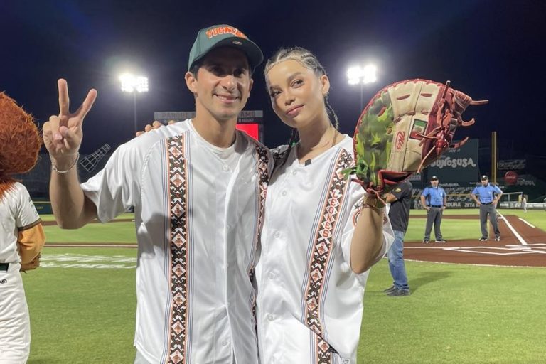 Ahora, la esposa de Rommel Pacheco lanzó la 1a bola